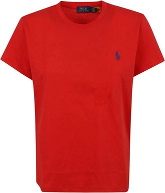 Polo Ralph Lauren Femme, Tops, Rouge, Taille: 42 FR Knit T-shirt