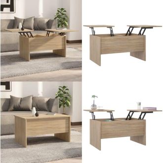vidaXL Vidaxl - Couchtisch Sonoma-Eiche 80x50x42,5 cm Holzwerkstoff - Couchtisch - Wohnzimmerschreibtisch - Sideboard - Holzwerkstoff - Sonoma-Eiche - Home