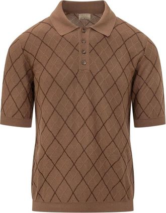 Rakk&igrave; Homme, Tops, Brun, Taille: M Polo &agrave; Manches Courtes