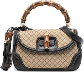 Gucci Pre-owned Bamboo Satchel - Femme - Pre-owned - Beige - Taille: ONE Size