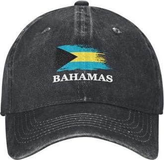 Generic Casquette De Camionneur,Brossez Le Drapeau des Bahamas,Réglable Casquette De Sport Casual Chapeau De Golf pour Homme Randonnée Golf