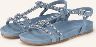 Kennel & Schmenger Sandalen Love Mit Schmucksteinen blau