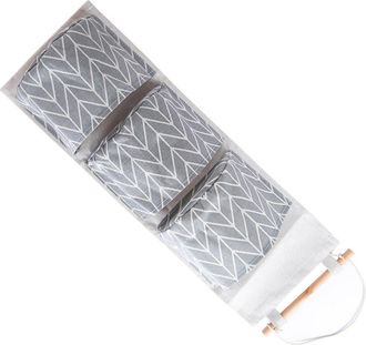 Soimiss Wasserdichter Hängender Baumwoll Leinen Organizer mit Vielseitiger Aufbewahrungsbeutel für Kleidung Schuhe und Accessoires Platzsparend für Tür Schlaf