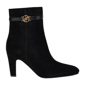 Guess Bottines en daim &agrave; fermeture &eacute;clair lat&eacute;rale - Femme - Chaussures - Noir - Taille: 40 EU