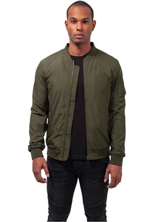 Urban Classics Herren Bomber Jacke, Blusen, Dunkles Olivgr&uuml;n, S