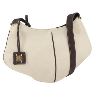 Loewe Pre-owned Ledertasche - - Pre-owned - Damen - Wei&szlig; - ONE SIZE