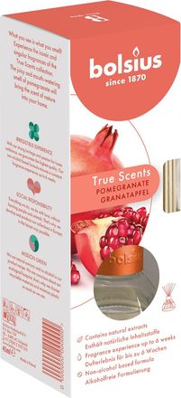 Bolsius Schilfrohr-Diffusor, Granatapfel, 45 ml, Einheitsgr&ouml;&szlig;e