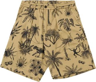 Universal Works Homme, Shorts, Beige, Taille: W30 Pleated Track Short Jungle Toile Twill