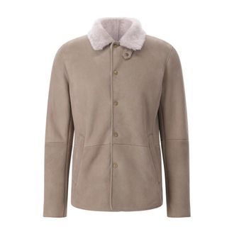 Werner Christ Lederjacken - - Jackets - Herren - Beige - L
