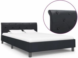 vidaXL Cadre de lit sans matelas noir similicuir 140x200 cm Vidaxl