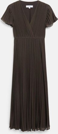 Comma Maxikleid Kleid Plissiertes Kleid in Midil&auml;nge