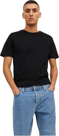 Jack & Jones Organisches Baumwoll-Basic-T-Shirt - - Tops - Herren - Schwarzk - M