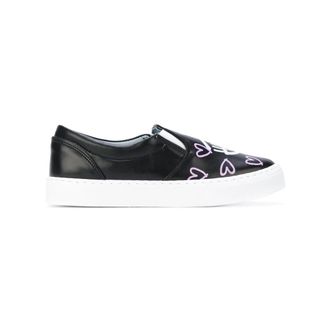 Chiara Ferragni Slip-On Hearts Sneakers - - Shoes - Damen - Schwarzk - 38 EU