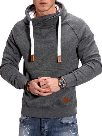 Behype. Kapuzensweatshirt JULES mit hohem Kragen