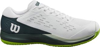 Wilson Wilson Mens Rush Pro Ace Tennis Shoes, White/Ponderosa Pine/Jasmine Green, 6.5 UK