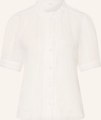 Reiss Reiss Bluse Aurelia Mit R&uuml;schen Und Spitze weiss