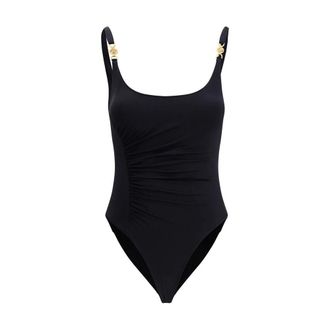 Versace Medusa 95 Gathered Swimsuit - - Swimwear - Damen - Schwarzk - S