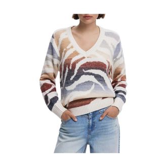 Desigual Femme, Pulls, Multicolore, Taille: 36 FR Polyamide Sweater