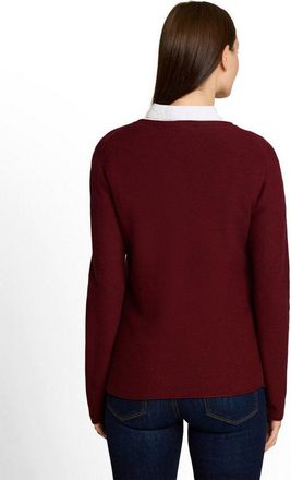 Tom Tailor Strickpullover Regular mit Rundhals und Rollkanten