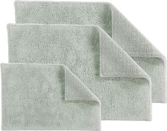 Schöner Wohnen Kollektion Badteppich einfarbig Mint Set 40x60cm, 60x90cm & 67x110 cm - Badematte rutschfest - Badteppich waschbar - Badezimmer Duschvorleger Trockner geeignet