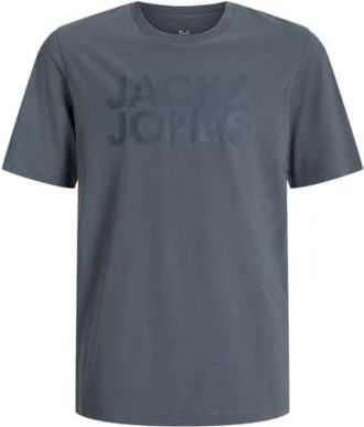 Jack & Jones Jjecorp T-Shirt SS &agrave; col Rond avec Logo Jjecorp pour Homme, temp&ecirc;te, 14 Ans