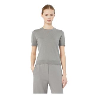 Max Mara Rundhals-Strickware - - Knitwear - Damen - Grau - L