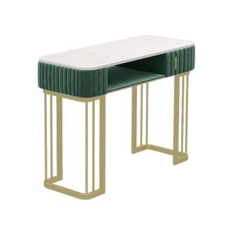 Generic Manicure Table Station Modern Nail Tech with Storage, Nail Beauty Spa Metal Bracket, Professional for Salon, Office(100X40X78Cm)