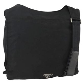Prada Sac Bandouli&egrave;re Vintage en Nylon Pre-owned - Femme - Pre-owned - Noir - Taille: ONE Size