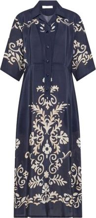 Seventy Femme, Robes, Bleu, Taille: 36 FR Maxi Shirt Dress