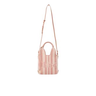 Chlo&eacute; Femme, Sacs, Rose, Taille: ONE Size Mini Sac Cabas Ray&eacute;