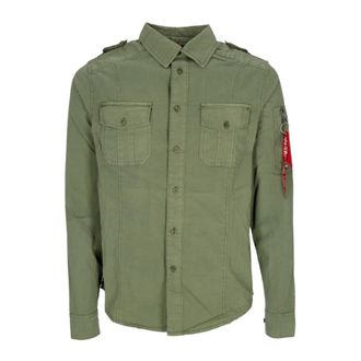 Alpha Industries Herren, Shirts, Gr&uuml;n, MGr&ouml;&szlig;e
