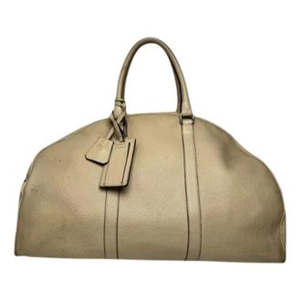 Prada Sac week-end Vintage Pre-owned - Femme - Pre-owned - Beige - Taille: ONE Size