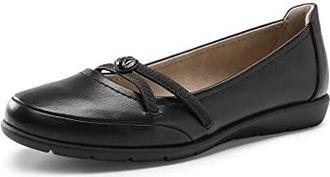 Dream Pairs Ballerines Femme Élégante Chaussures Plates Classique avec Lanières Croisées Confortables Noir SDFA2361W-NEW-E Taille 36 (EUR)