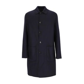 Etro Homme, Manteaux, Bleu, Taille: L Manteau R&eacute;versible Soho