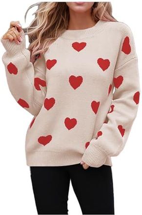 Generic 2026 - Pull dhiver pour femme - Grande taille, beige, XL