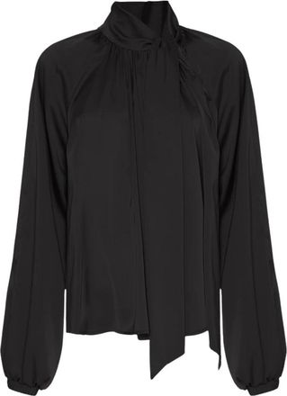 SoAllure Femme, Blouses et Chemises, Noir, Taille: 36 FR Bluse Raso
