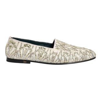Dolce & Gabbana Loafers Slipper Schuhe - - Shoes - Herren - Beige - 43 EU