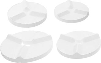 DOITOOL 4 Stück Teiliges Keramische Hitzebeständige Dreieckige Brennmatten für Töpferöfen Temperaturstabile Verformungsresistente Unterlagen für Gleichmäßige 