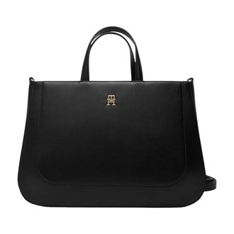 Tommy Hilfiger Femme, Sacs, Noir, Taille: ONE Size TH Glam Satchel