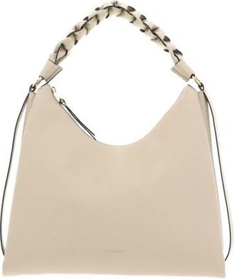 Coccinelle Cuir sac &agrave; &eacute;paule Boheme Grana Double Shoulder Bag Sandshell/Seagrass beige
