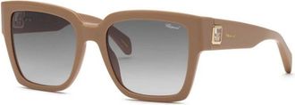 Chopard Femme, Accessoires, Brun, Taille: 55 MM Sch406 Lunettes de soleil
