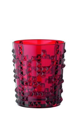 Spiegelau & Nachtmann Nachtmann Whisky-Becher, Whiskyglas, Kristallglas, 348 ml, Rot, Punk, 100056