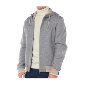 L.B.M. 1911 L.b.m. 1911 - Veste zipp&eacute;e &agrave; capuche en m&eacute;lange de laine - Homme - Sweatshirts et sweats &agrave; capuche - Gris - Taille: 4XL