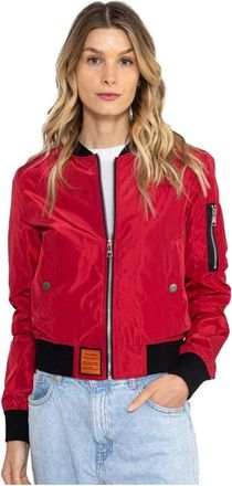 Bombers Original Femme, Vestes, Rouge, Taille: 42 FR Bomber Jacket