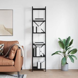 vidaXL Biblioth&egrave;que Ch&ecirc;ne noir 40 x 30 x 188 cm Bois ding&eacute;nierie Vidaxl