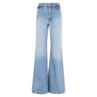 Rotate Rotate Birger Christensen, Femme, Jeans, Bleu, Taille: W24 Flared Highwaisted Jeans