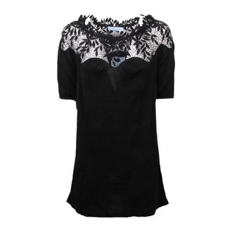 Blumarine Spitzenstricktop Modell 8118 - - Tops - Damen - Schwarzk - S