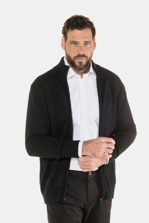 JP1880 Poloshirt bis 7XL Strickjacke Cardigan mit Stehkragen Zipper