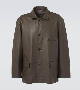 Christophe Lemaire Lederjacke