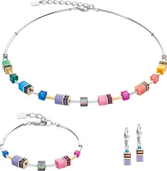 Coeur de Lion Ohrringe - GeoCUBE Iconic Lite Ohrringe - Gr. unisize - in Mehrfarbig - f&uuml;r Damen